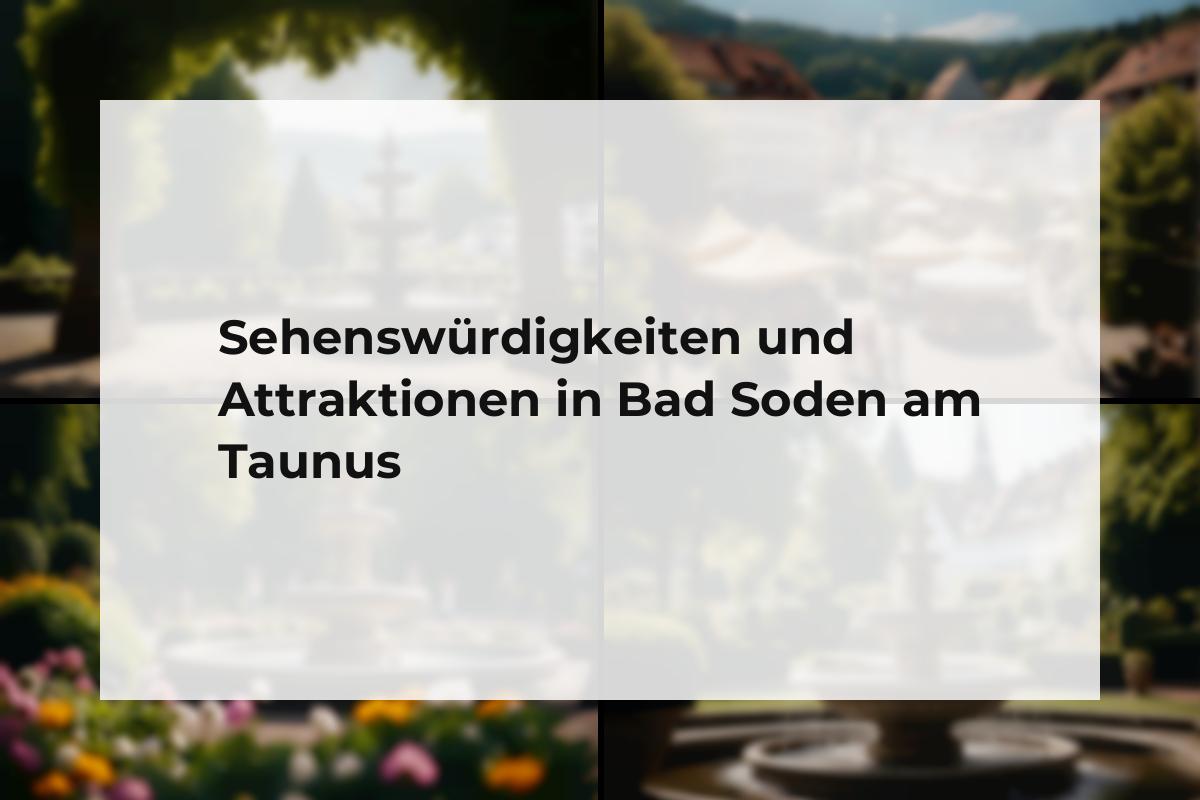 Bad Soden am Taunus | Hessen-Tourist