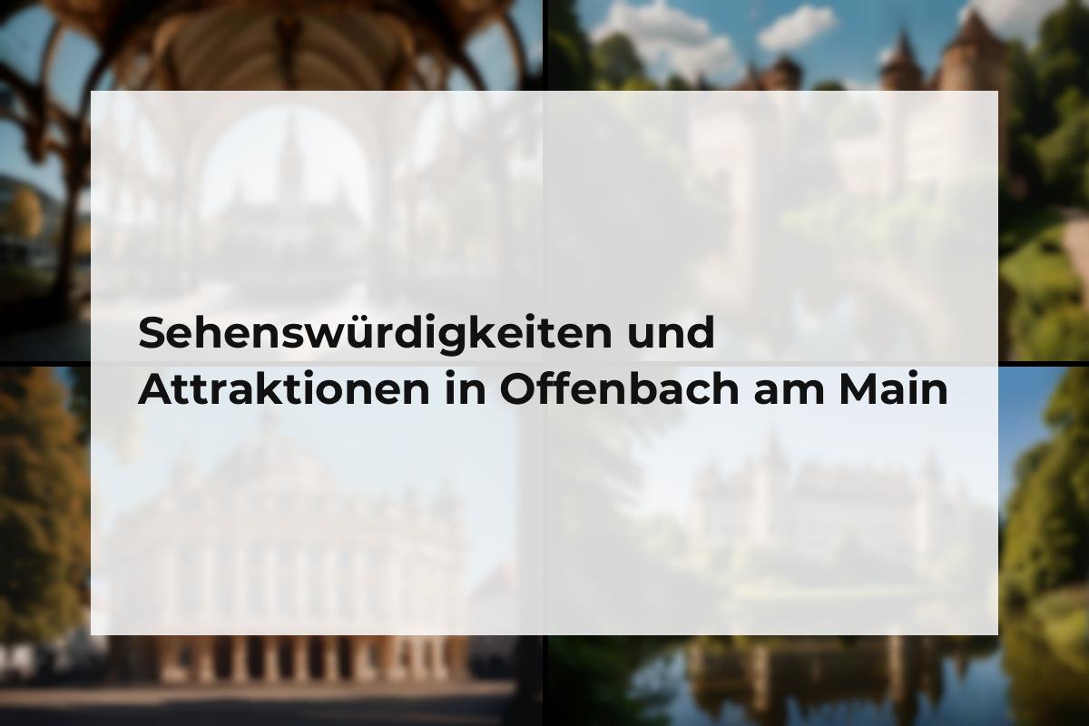 Sehenswürdigkeiten und Attraktionen in Offenbach am Main | Hessen-Tourist
