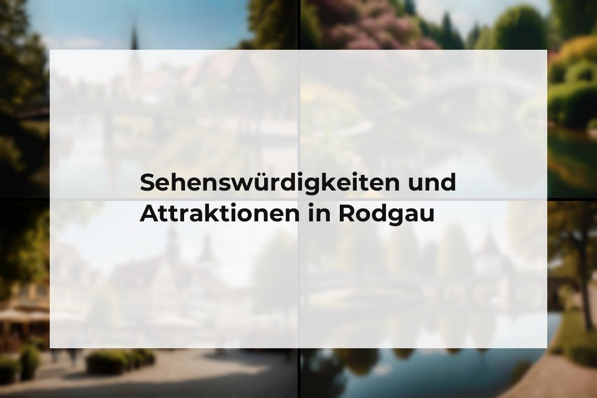 Sehenswürdigkeiten und Attraktionen in Rodgau | Hessen-Tourist